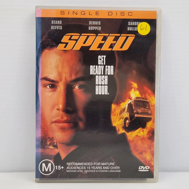 SPEED DVD MOVIE 1994 Keanu Reeves Sandra Bullock Dir. Jan de Bont ...