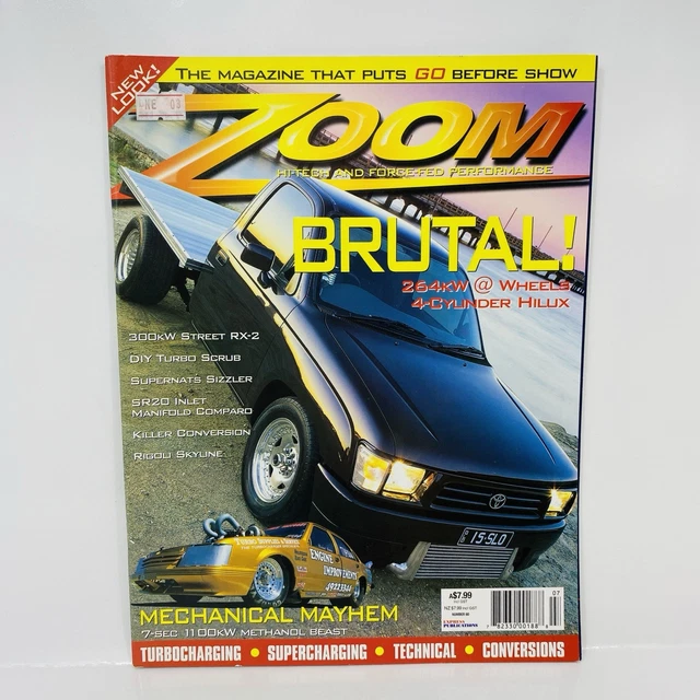 ZOOM MAGAZINE #60 264kw Toyota Hilux 1100kw Methanol VH Commodore Mazda ...