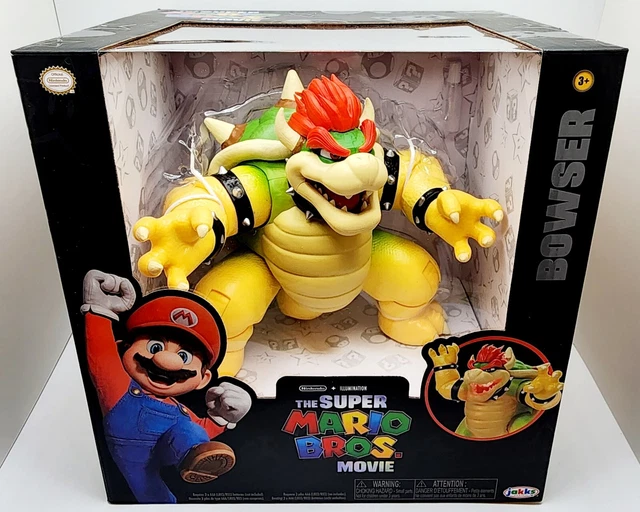 NINTENDO SUPER MARIO Bros. Movie Bowser Figure with Fire Breathing ...