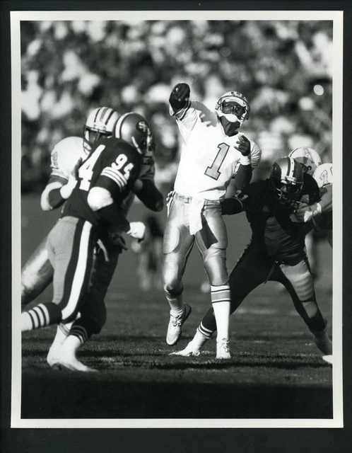 PHOTO ORIGINALE DE presse Warren Moon 1987 Oilers de Houston Passage ...