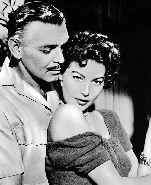 GARDNER, AVA ACTRESS, USA Scene from movie 'Mogambo' Clark Gab- 1953 ...