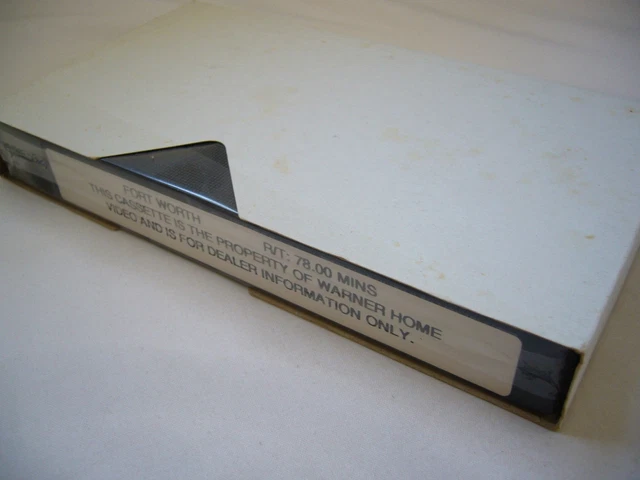 FORT WORTH 1951 RANDOLPH SCOTT Edwin L Marin VHS CARDBOX timecode ...
