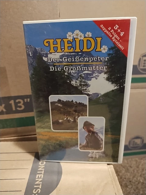 VINTAGE VHS KIOSK - Heidi, Der Geibenpeter + Die Grobmutter - HTF $40. ...