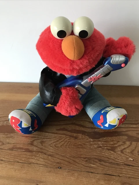 SESAME STREET ROCK & Roll Elmo Sings With Guitar Tyco Vintage 1998 £12. ...