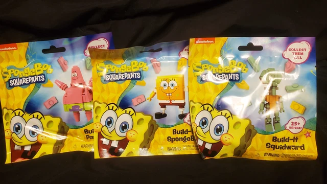 SPONGEBOB SQUAREPANTS BUILD-IT Figures Spongebob Patrick Squidward You ...