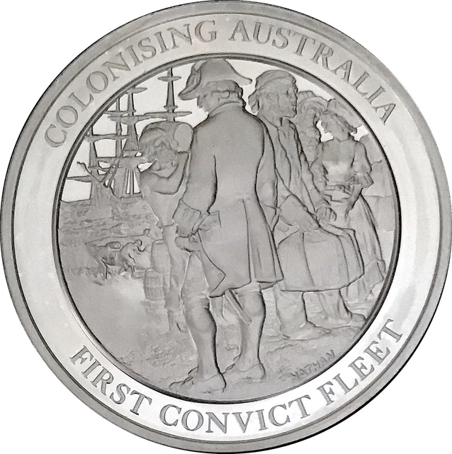 MOUNTBATTEN MEDALLIC HISTORY of the Sea-Colonizing Australia 1.4oz 0. ...