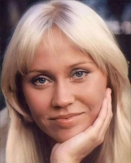 ICONIC BEAUTY SCARCE Large Photo ABBA Agnetha Faltskog Good Condition £ ...