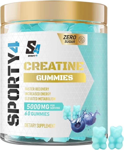 CREATINE 5000MG GUMMIES/GUMMY 60 count (Pack of 1) £22.99 - PicClick UK