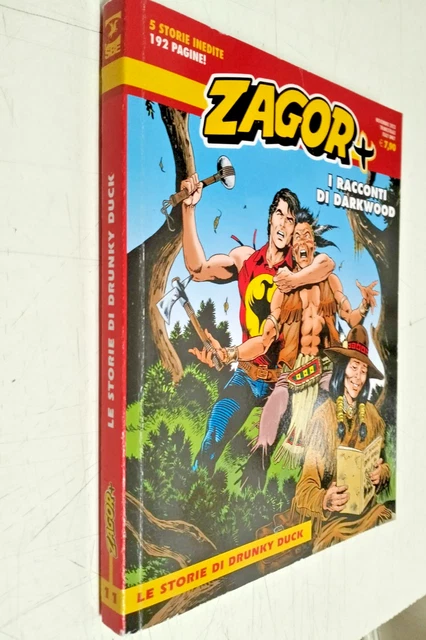 ZAGOR PIÙ # 11- MAXI ZAGOR # 52 -LE STORIE DI DRUNKY DUCK -22 NOVEMBRE ...