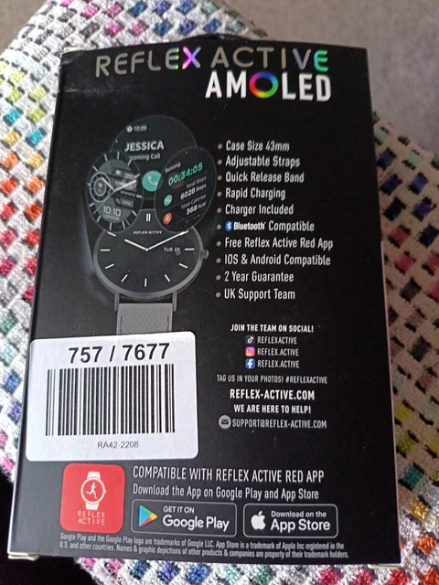 REFLEX ACTIVE AMOLED Ra42-2208 Smart Watch Set £21.49 - PicClick UK