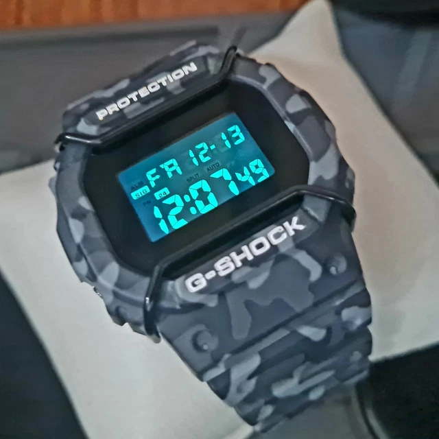 CASIO G SHOCK DW-5600BB custom camo mod square exclusive unique rare £ ...