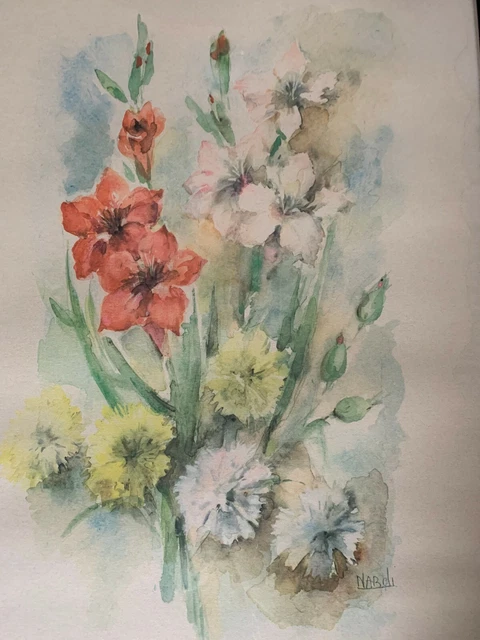 ACQUERELLO FIORI FIRMATO Nardi EUR 70,00 - PicClick IT