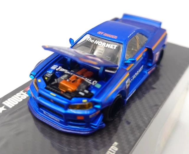 [CHASE] MINI GT Kaido House Tamiya Hornet Nissan Skyline GT-R R34 Blu 1 ...