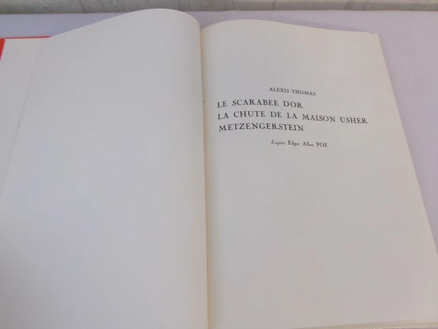 3 HISTOIRES EXTRAORDINAIRES, Dessin : Thomas Alexis Scénario : Poe ...
