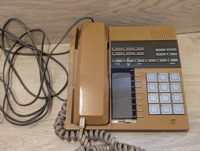 BROWN EK-616 PFT executive push button office telephone vintage ...