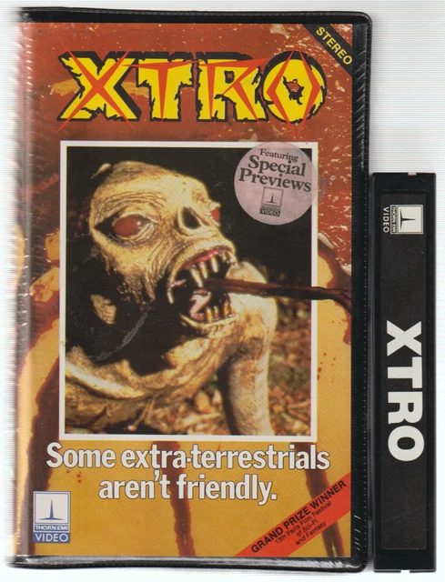 NEAR MINT RARE BETA Video Tape XTRO Clamshell Ex-Rental Betamax Thorn ...