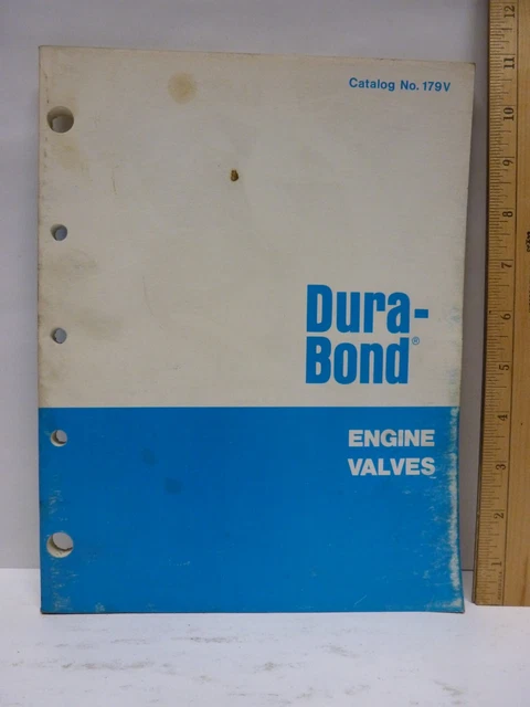 VTG 1979 DURA-BOND Engine Valves and Applications Catalog 179V £15.51 ...