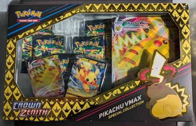 POKEMON CROWN ZENITH Pikachu VMAX Special Collection Box: New & Sealed ...