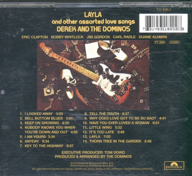 DEREK AND THE Dominos Layla and Other Assorted Love Songs CD Europe ...