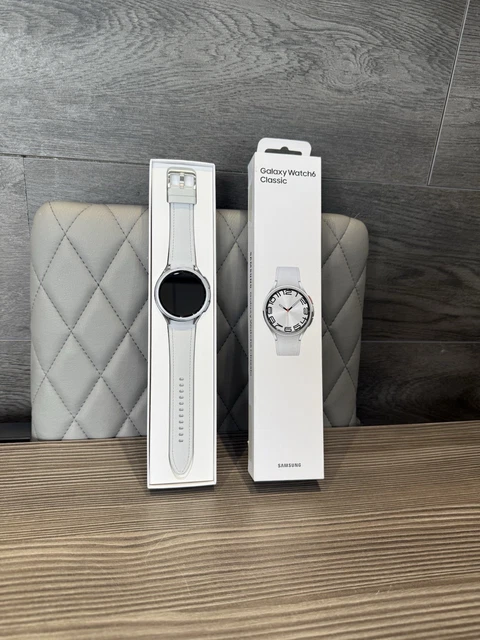 SAMSUNG GALAXY WATCH6 Classic SM-R960 47mm Silver £119.99 - PicClick UK