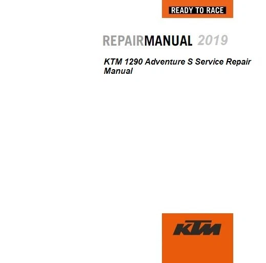 KTM 1290 ADVENTURE S Service Repair Manual 2019 £23.99 - PicClick UK