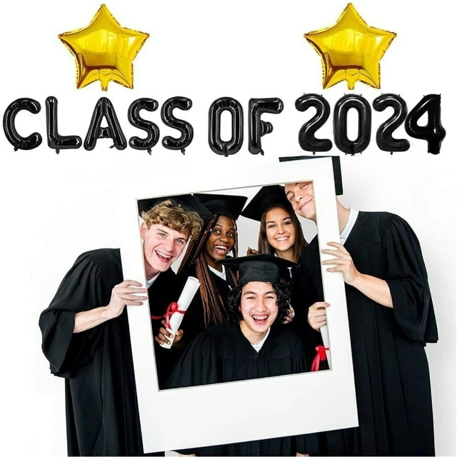 PROM 2024 BALLOONS 16" Foil Graduation Uni School GRAD Party ...