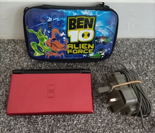 NINTENDO DS LITE Metallic Red Handheld Console System & Charger USG-001 ...