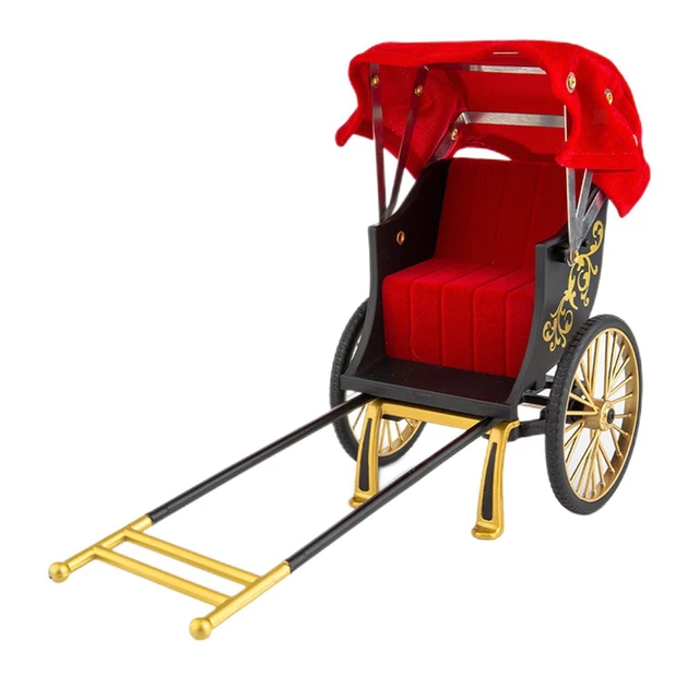 ANTIQUE STYLE 1:32 Scale Rickshaw Tricycle Model Bike Miniature ...