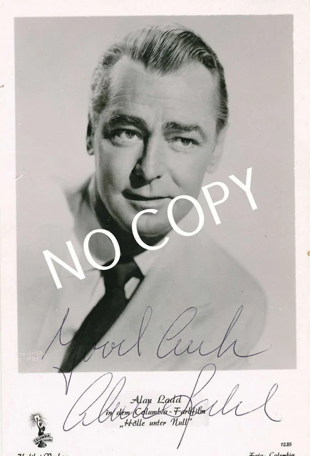 AUTOGRAPHE CARTE DÉDICACÉ Alan Ladd Colibri V.D1.30 EUR 60,40 - PicClick FR