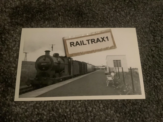 RAILWAY STEAM PHOTOGRAPH - 44319 & Crew At Heads Of Ayr Holiday Camp ...