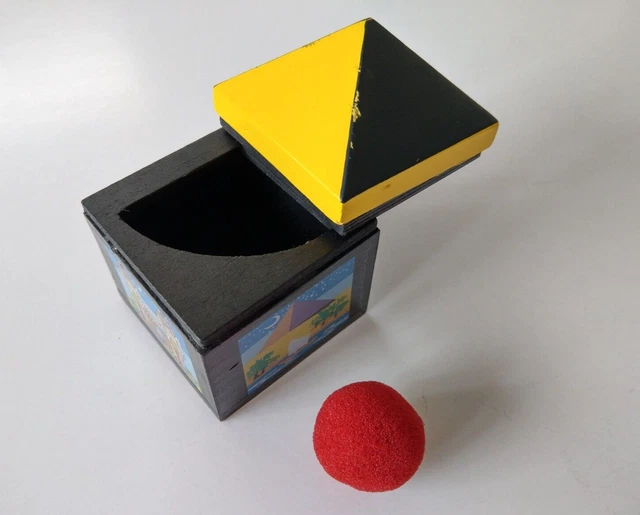 WOODEN DISAPPEARANCE BOX - Vanishing Sponge Ball Magic Trick $4.97 ...