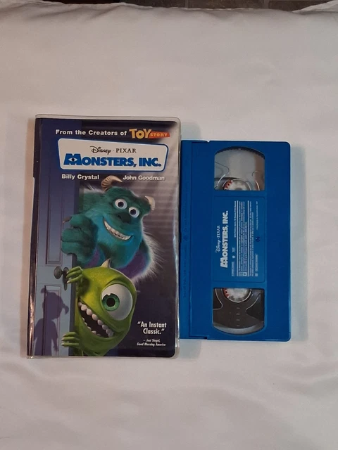 MONSTERS, INC. VHS, 2002 DISNEY PIXAR Billy Crystal John Goodman ...