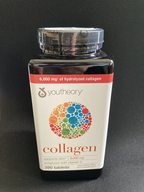 YOUTHEORY COLLAGEN ADVANCED 6000mg +Vit C Skin Hair Nail Joints ...