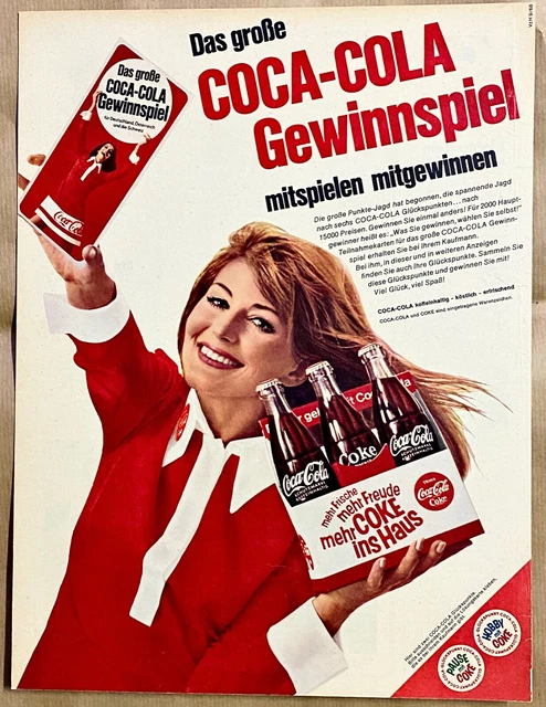COCA COLA - Original German Advertising - 60'S - £25.27 - PicClick UK