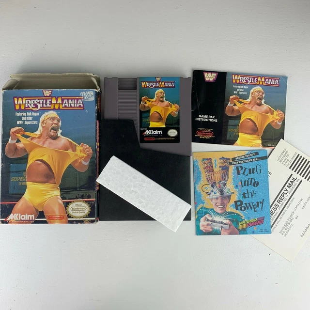 WWF WRESTLEMANIA (NINTENDO Entertainment System, NES, 1988) in box with ...