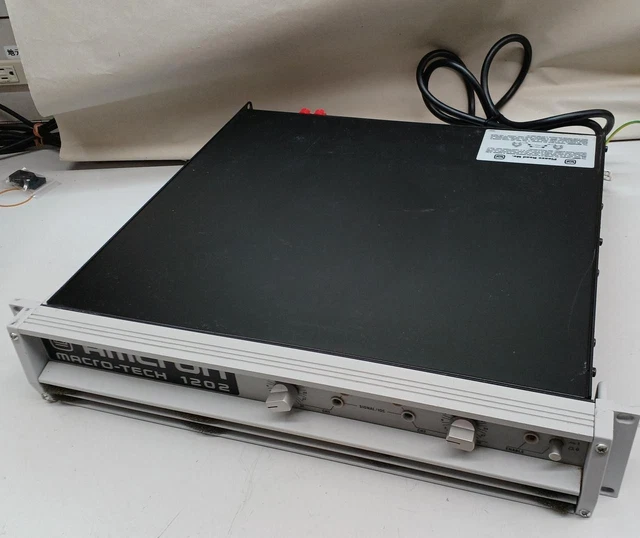 AMCRON MACRO TECH 1202 puissance Amplificateur Usé 875W Stéréo 8Ω 1400W ...