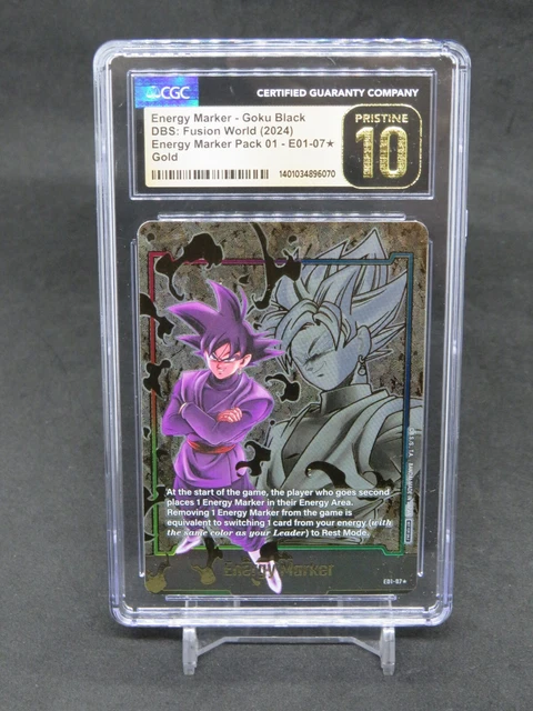 2024 DRAGON BALL Super Fusion World Energy Marker Goku Black Gold Cgc 10 Pt $50.14 - PicClick AU