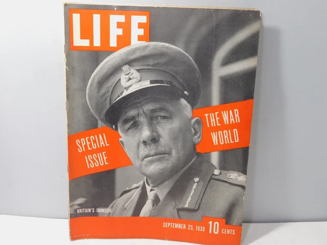 LIFE MAGAZINE SEPT 25, 1939 - Special Issue War World II-Britain's ...