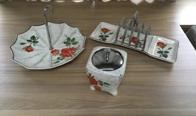 VINTAGE MIDWINTER STYLE craft Rose Tableware £25.00 - PicClick UK