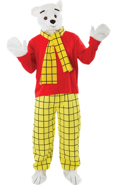 ORION COSTUMES MENS Rupert Bear Cartoon Story Book TV Fancy Dress ...