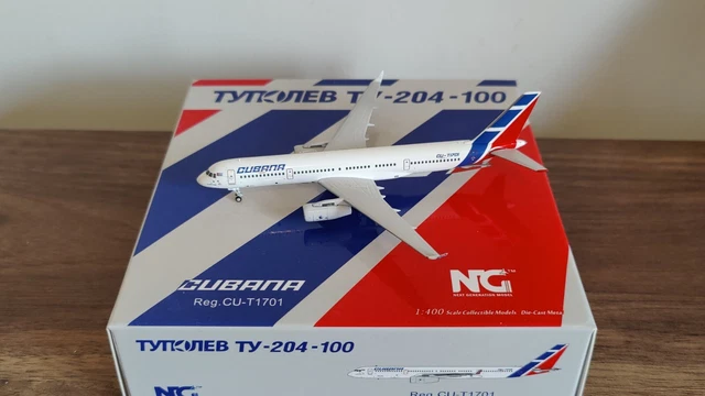 CUBANA AIRLINES TUPOLEV TU-204-100 CU-T1701 Metal Aircraft 1:400 Scale ...