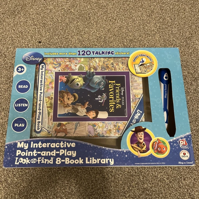 DISNEY MY INTERACTIVE Point & Play Look & Find 8 Book Library Set Ages ...