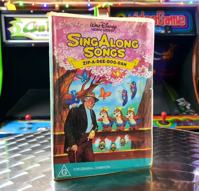 SING ALONG SONGS: Zip A Dee Doo Dah - Walt Disney Video VHS Big Box ...
