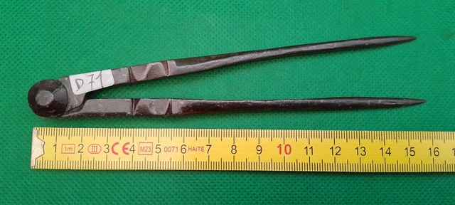 OUTIL ANCIEN COMPAS pointe séche fer forgé XVIIIe XIXe EUR 19,00 ...
