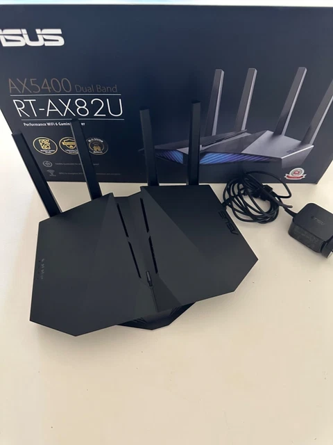 ASUS RT-AX82U AX5400 Dual Band WiFi 6 Gaming Router - Black EUR 211,32 - PicClick FR