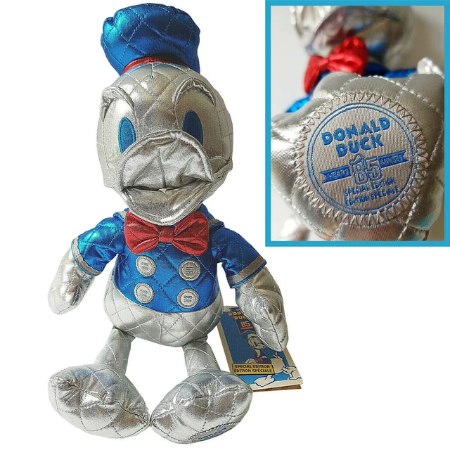 DISNEY STORE DONALD Duck Plush 85th Anniversary Special Edition ...