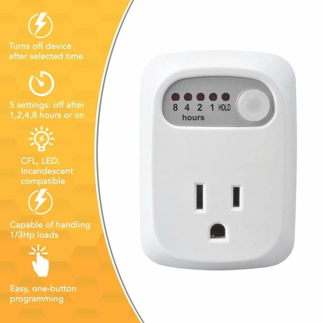 SIMPLE TOUCH AUTO Shut-Off Safety Outlet Multi Times Electrical ...