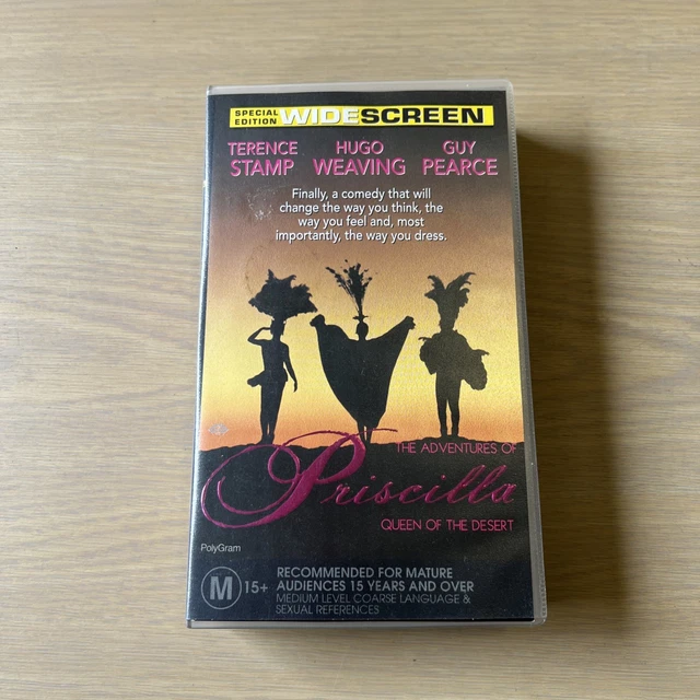 VHS MOVIE PRISCILLA Queen of the Desert Terrence Stamp Hugo Weaving Guy ...