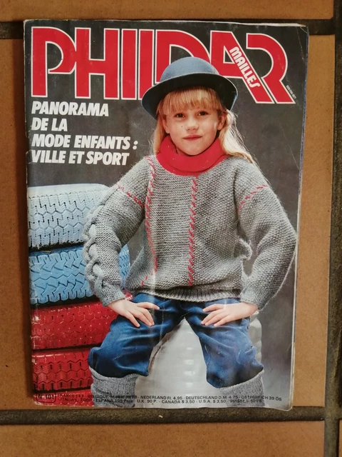 ANCIEN CATALOGUE TRICOT PHILDAR vintage enfant 1983 N° 101 EUR 8,00 - PicClick FR
