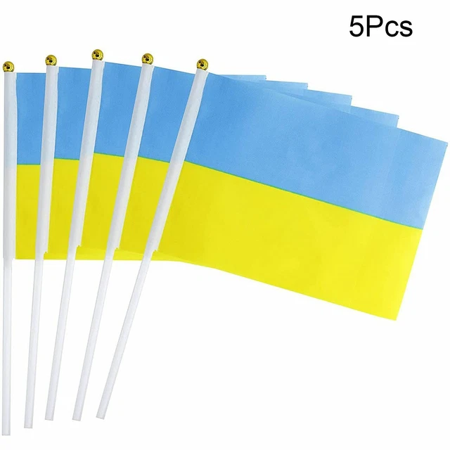 SUPPORT UKRAINIAN NATIONAL Flags Handwaving Flags Garden Flags Ukraine ...